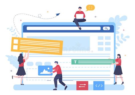Ui And Ux Programmer Flat Design Vector Illustration For Business