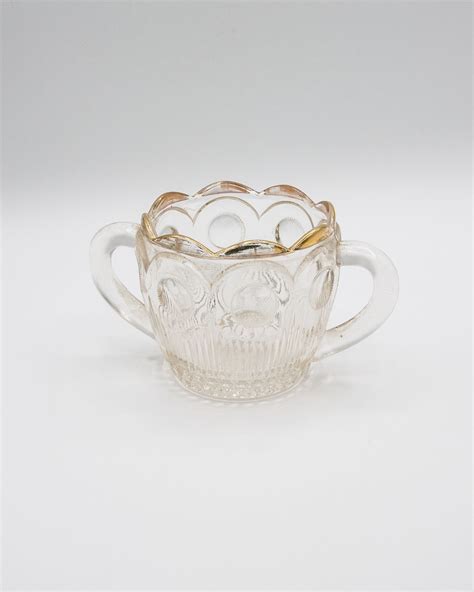 Vintage Glass Sugar Bowl