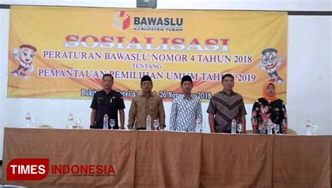 Bawaslu Tuban Bumi Wali Baru Terima Satu Aduan Pelanggaran TIMES