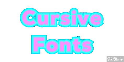 Cursive Fonts Font Animated  Logo Designs