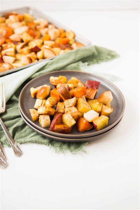 Cinnamon Roasted Sweet Potatoes Pears And Parsnips Dr Tricia Pingel