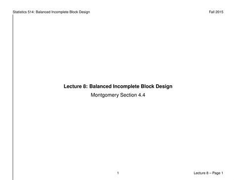 pdf lecture 8 balanced incomplete block design dokumen tips
