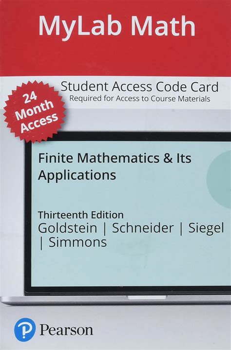 Finite Mathematics And Its Applications Mylab Math With Pearson Etext Access Code