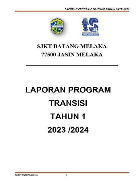 Laporan Program Transisi Tahun 1 Sesi 2022 Pdf