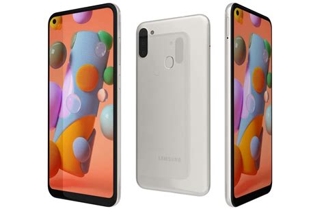 Samsung Galaxy A11 White 3d Model By Reverart