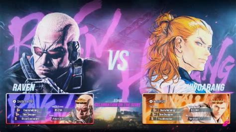 Raven Vs Hwoarang Tekken YouTube