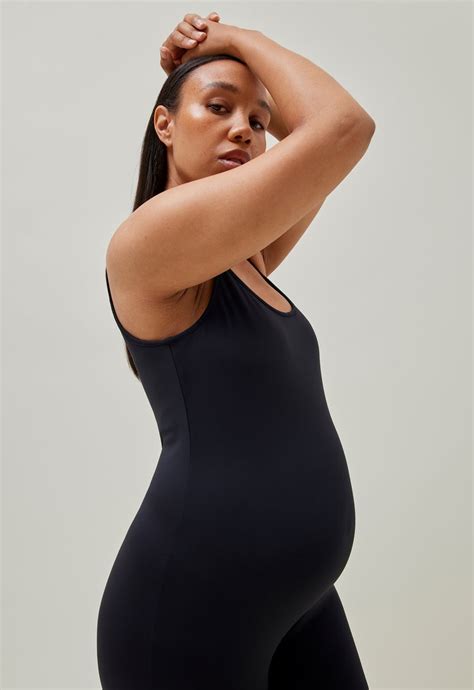 Maternity Bodysuit Sportlux Black Boob Design