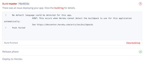 Nodejs Heroku “no Default Language Could Be Detected For This App