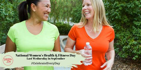 NATIONAL WOMENS HEALTH AND FITNESS DAY September National Day Calendar