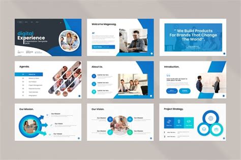 Digital Experience Powepoint Template Incl Circle And Diagram Envato