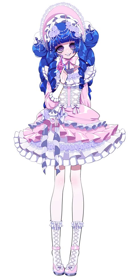 Soroe Katsuo Original Commentary Request Highres 1girl Blue Hair