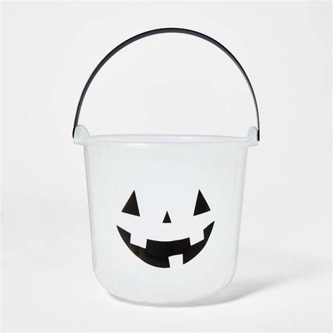 Glow In The Dark Pumpkin Stackable Halloween Trick Or Treat Pail Hyde