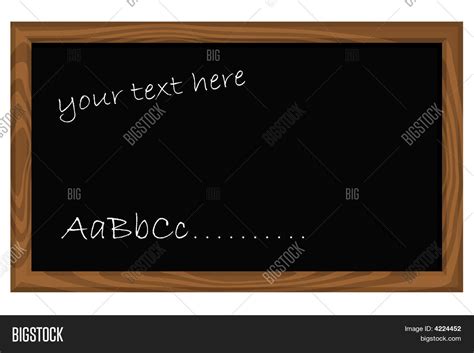 Blank Blackboard Vector And Photo Free Trial Bigstock