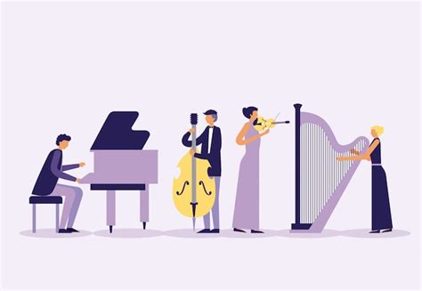 사람들 축제 재즈 무료 벡터