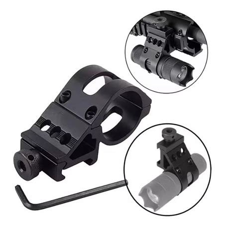 Quick Release Offset Flashlight Mount Picatinny Rail Flashlight Rail