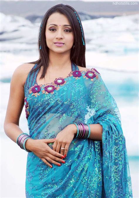 Trisha Hot Stills In Sareetrisha Hot Saree Photos Indian Actress