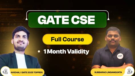 Gate Cse1 Month Course Full Course