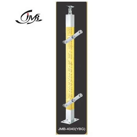 Standard Square Yellow Acrylic Glass Railing Baluster Size 850 Mm At