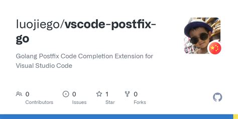 GitHub Luojiego Vscode Postfix Go Golang Postfix Code Completion Extension For Visual Studio Code
