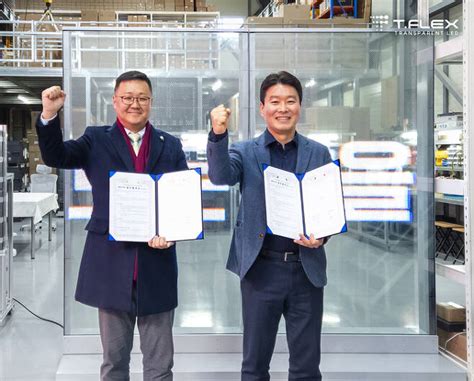 디바인앤테크 제이솔루션과 투명led 시장 선도 업무협약 체결