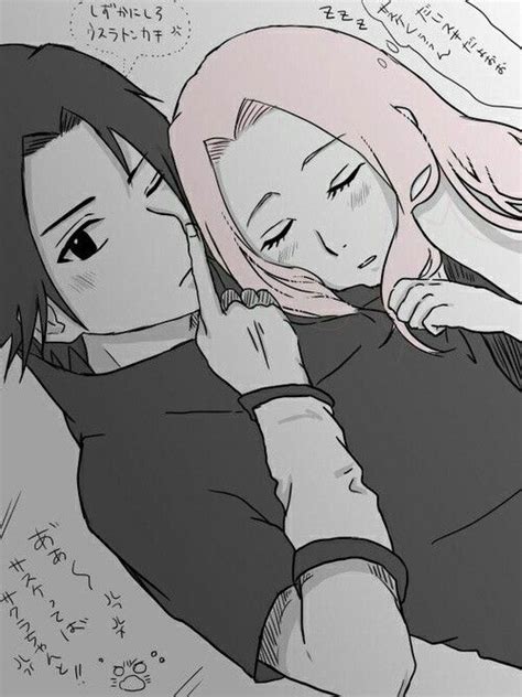 Shh She S Sleeping Sasusaku Sakura And Sasuke Anime