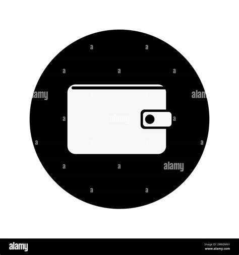 Vector Icon Of Wallet Empty Wallet Black Background Business Icon Vintage Wallet Flat