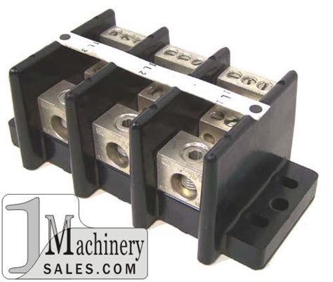 Power Distribution Block 3 Pole 600v 175amps