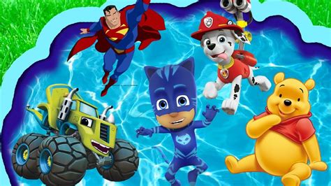 Герои Из мультфильмов Свинка пеппа Герои в Масках Молния Маквин Вспыш щенячий Патруль Youtube