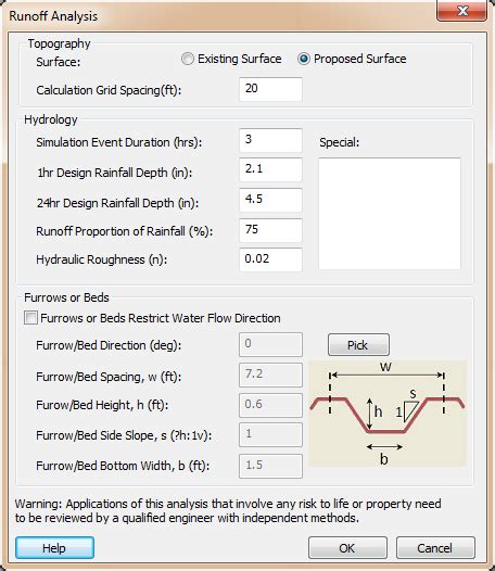 Step By Step Runoff Analysis Procedure Welcome To The OptiSurface Support Center