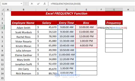 How To Use Excel FREQUENCY Function Examples ExcelDemy