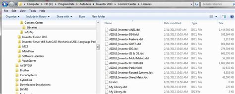 Solved Content Center Autodesk Community