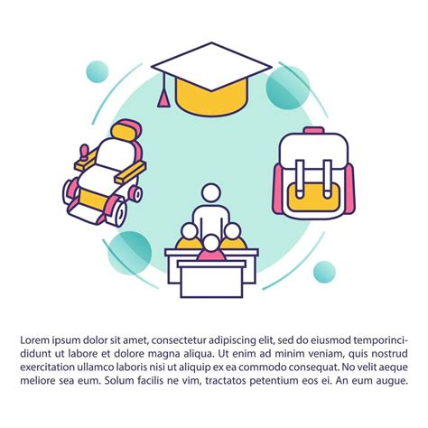 Inclusive Education Concept Icon With Text Equal Access To Schooling