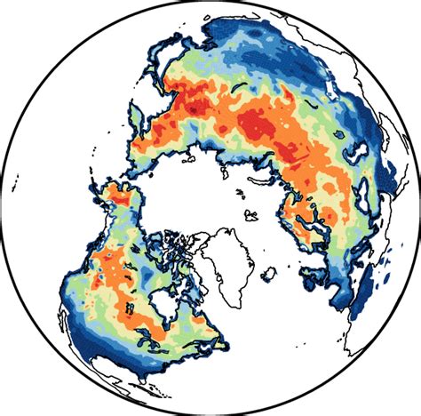 A Spatial Map Of The Mean Correlation Between Pairs Of Daily Ndjfma