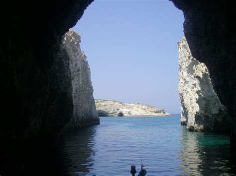 Papafragkas Caves Milos Photo From Pachena In Milos