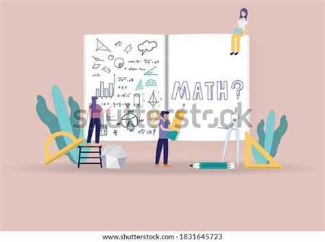 School Math Lab Class Education Concept Stock Vector Royalty Free