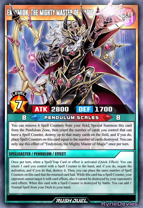 Endymion I The Rush Duel Template Oc Ryugioh