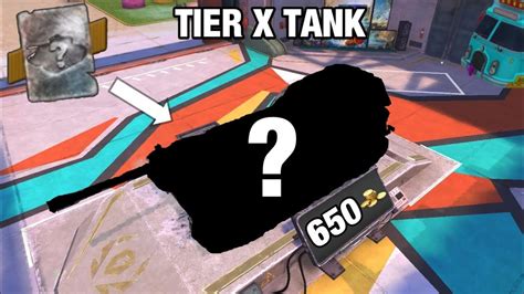 I GOT THIS TANK TIER X FOR ONLY 650 GOLD Mistery Certificate