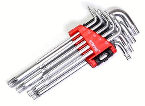 Набор экстрадлинных ключей звездочек TORX 9 THX (T10-T55) 9PC