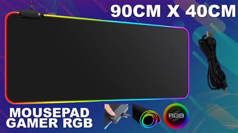 MOUSEPAD GAMER RGB 90x40 SPEED BASE EMBORRACHADA YouTube
