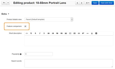 How To Enable Feature Comparison — Cs Cart 43x Documentation