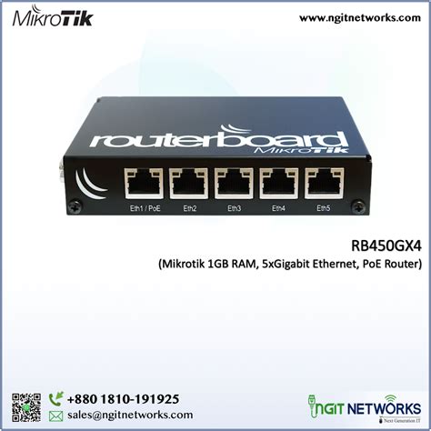 Mikrotik RB GX Gigabit Ethernet Router IT Solutions Services Company