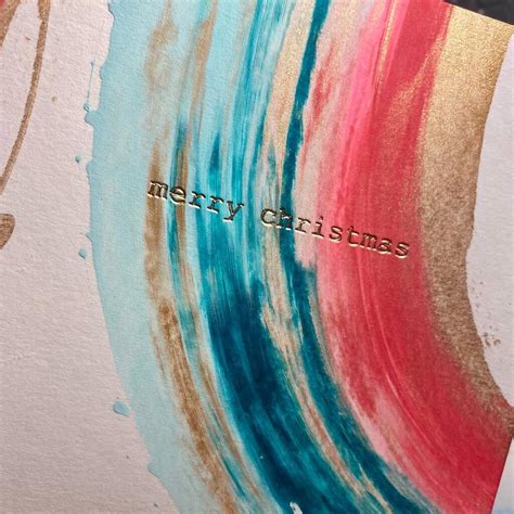 Hand Painted Christmas Card By Forrssa