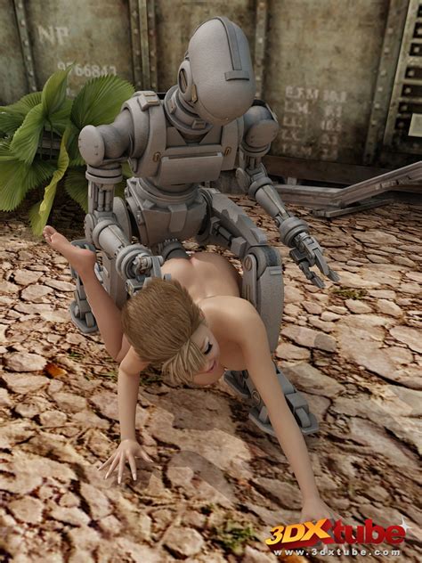 Robot Gets His Rock Hard Metal Dick In A Dame In An Outdoor Stetting CartoonTube XXX