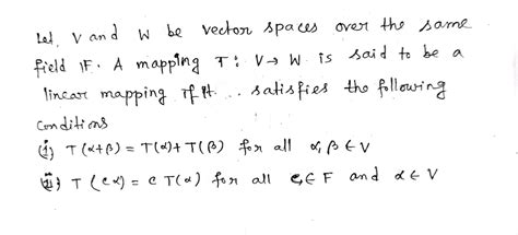 Answered Determine Whether T Is A Linear Bartleby