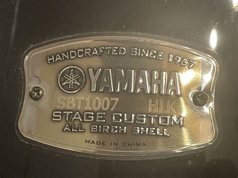 Mavin Yamaha Stage Custom Birch 5 Piece Drum Kit Raven Black Sb