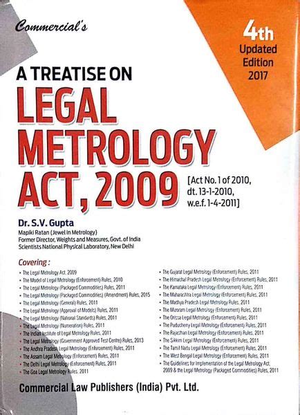 A Treatise On Legal Metrology Act Along With Landmark Judgements In The Field Of Legal