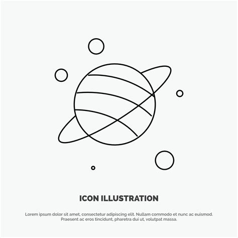 Astrology Planet Space Line Icon Vector 17977575 Vector Art At Vecteezy