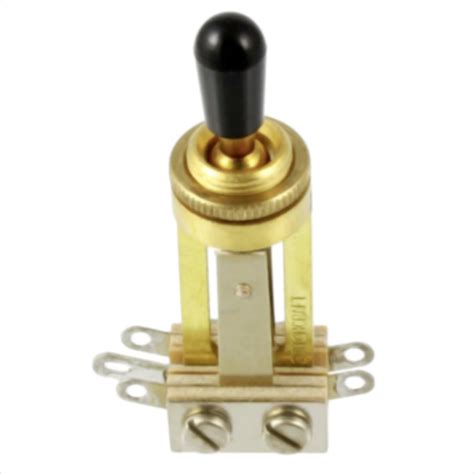 Switchcraft 3 Way Long Toggle Switch Gold