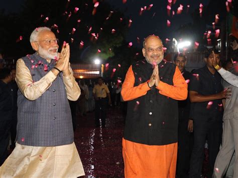 Amit Shah Lauds Pm Narendra Modi As He Enters 20th Year As Elected Govt
