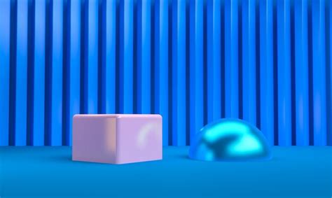 Minimalista Render 3d Abstracto Foto Premium
